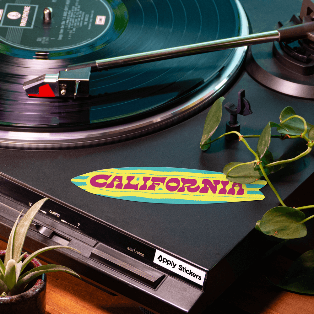 California Surfboard – Apply Stickers