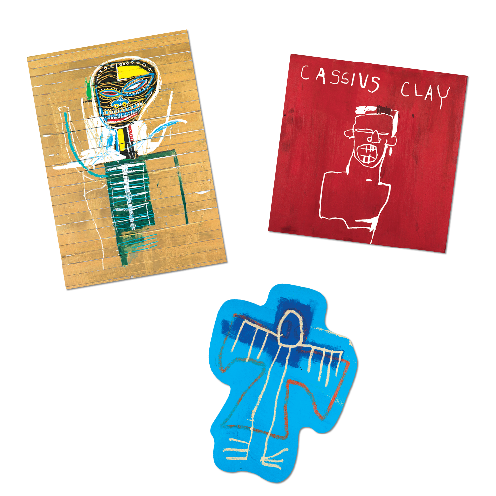 Basquiat's Heroes – Apply Stickers