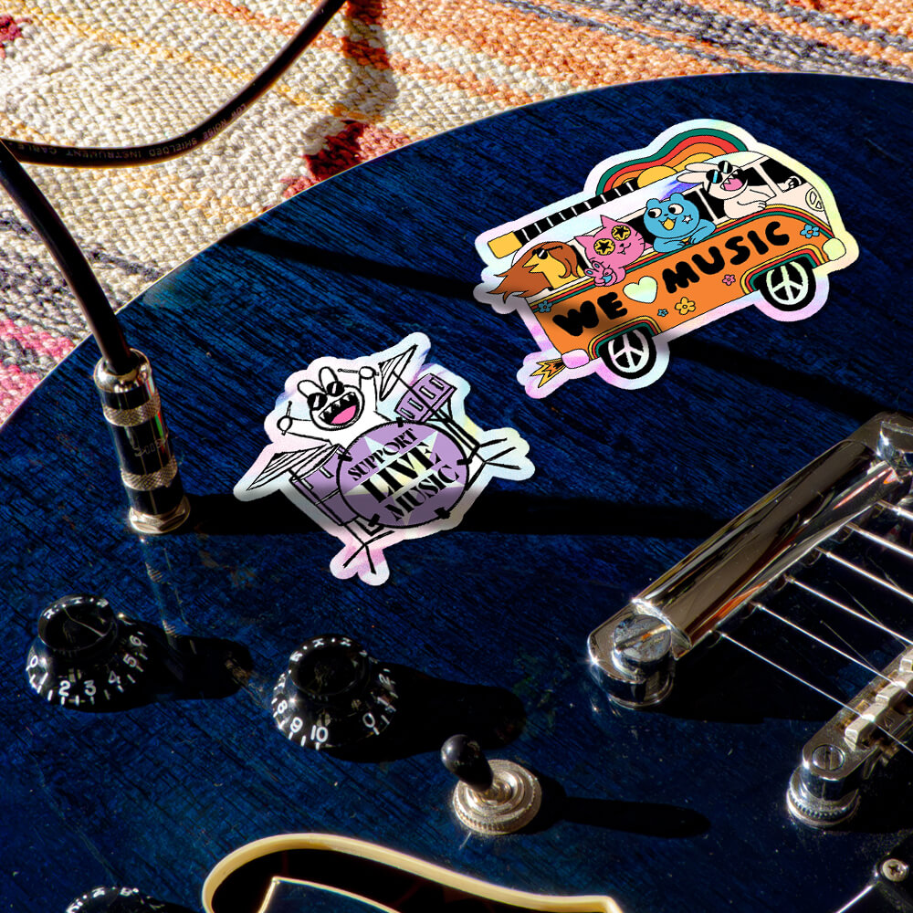 Support Live Music – Apply Stickers