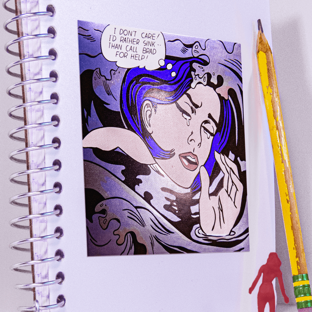 Drowning Girl – Apply Stickers