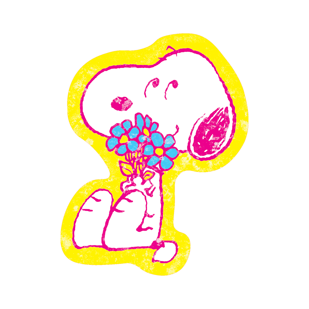 Snoopy's Bouquet – Apply Stickers